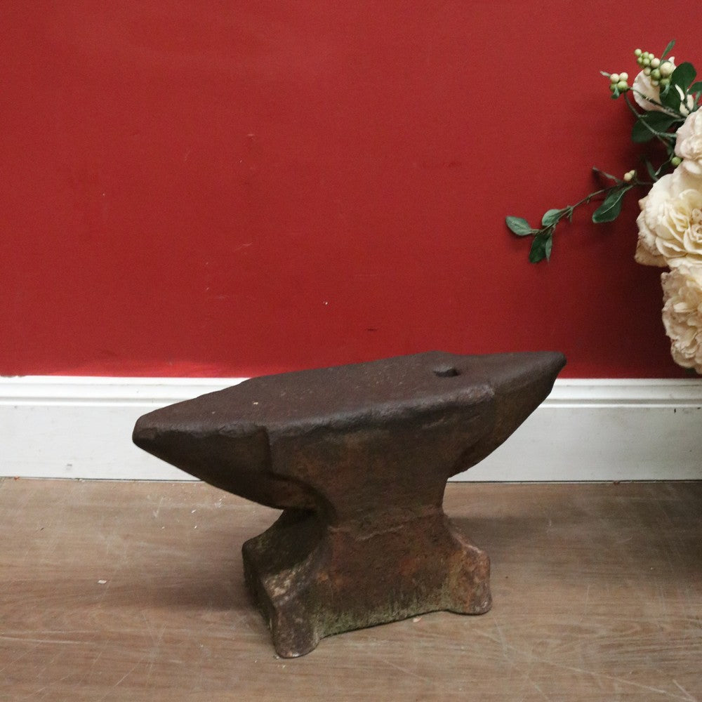 Large Antique French Blacksmith's Double Horn Anvil with Hardie Hole ...