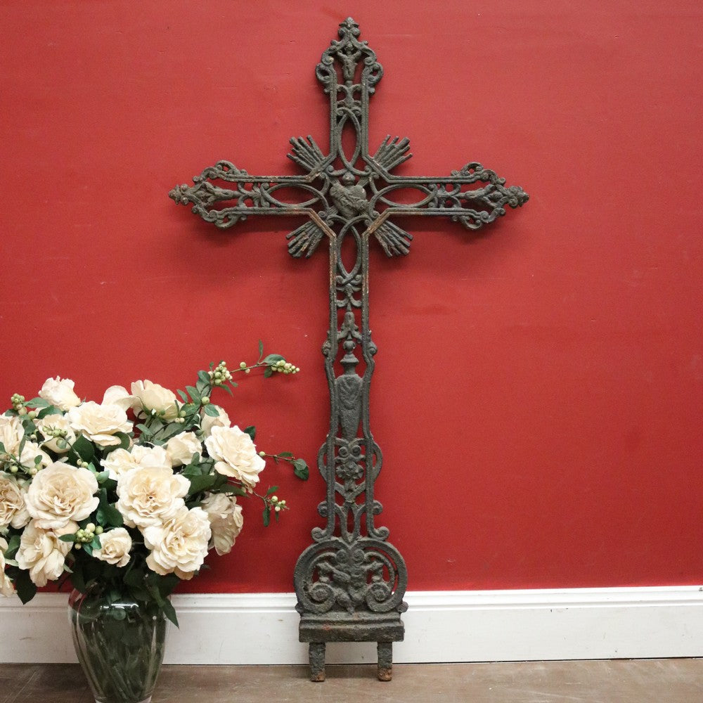 Antique Wrought Iron Cross French Iron Cross (GE F2DD)