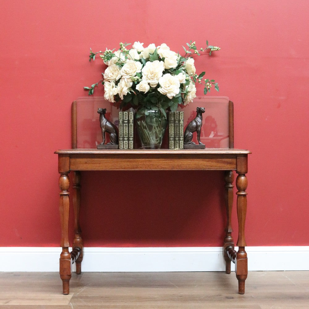 x SOLD Antique Glass Back Banker's Desk or Banker's Table, Australian ...